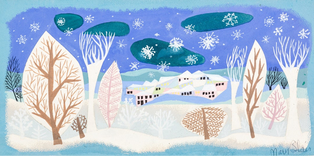 Once Upon A Wintertime Concept Art Print (walt Disney 1948) - Mary ...