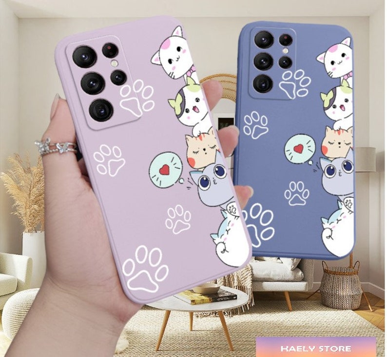 Stacking Cats Phone Case for Samsung Galaxy S24 S23 S22 S21 S20 Ultra ...