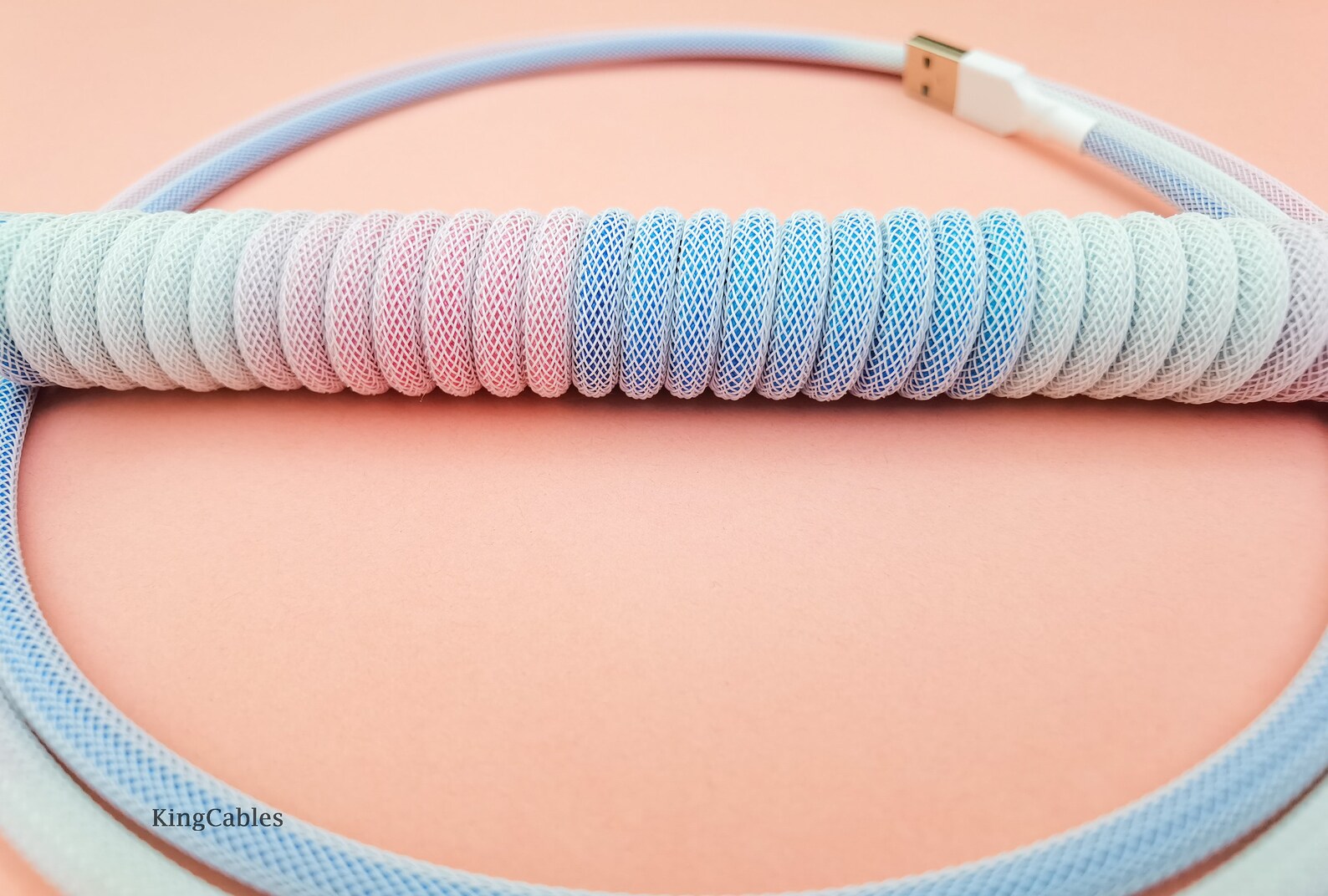 Coiled Mechanical Keyboard Cable nordic Rainbow | Etsy