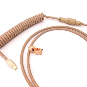 Coiled Keyboard Cable “beige Galaxy” - Etsy