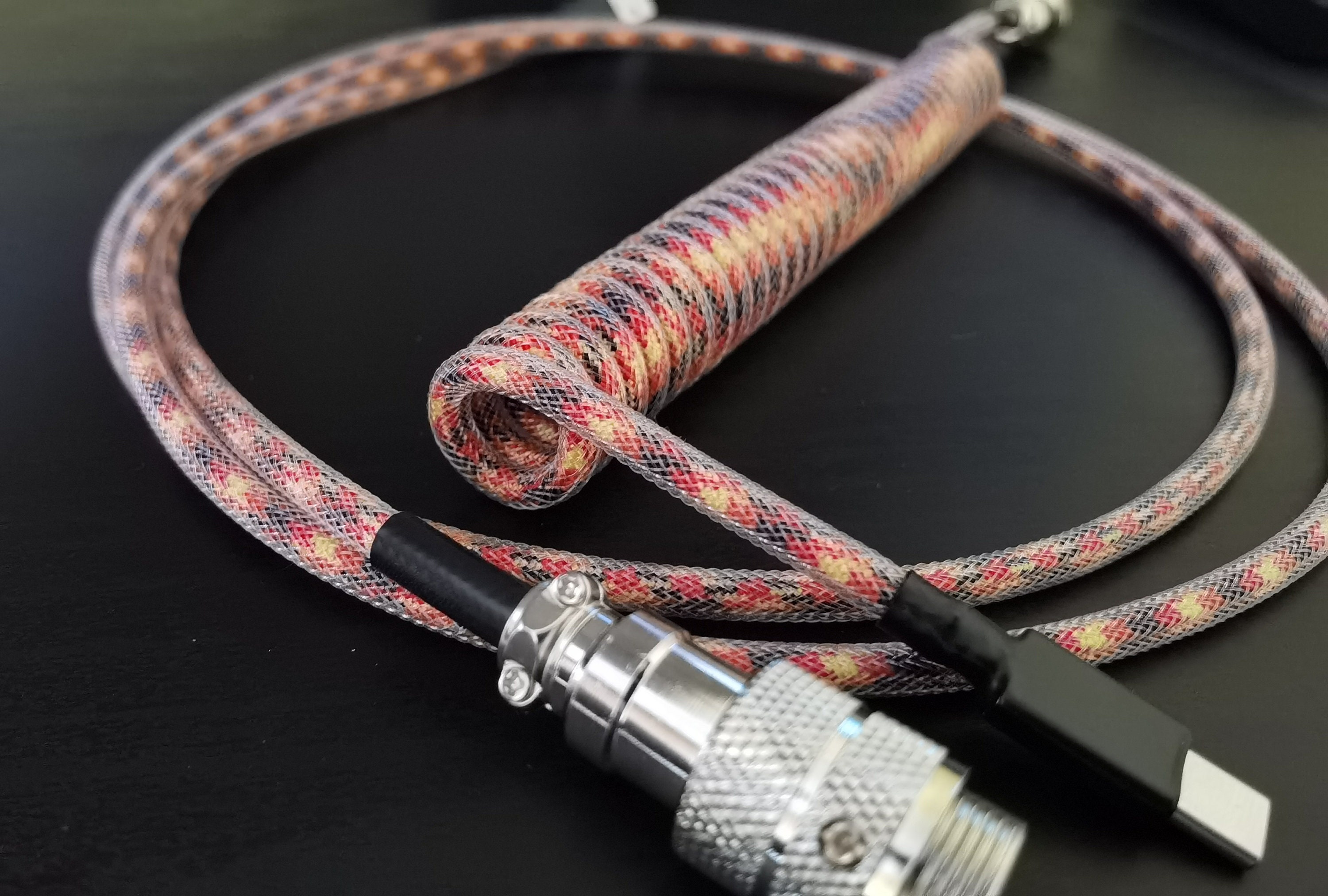 Coiled Mechanical Keyboard Cable dante | Etsy