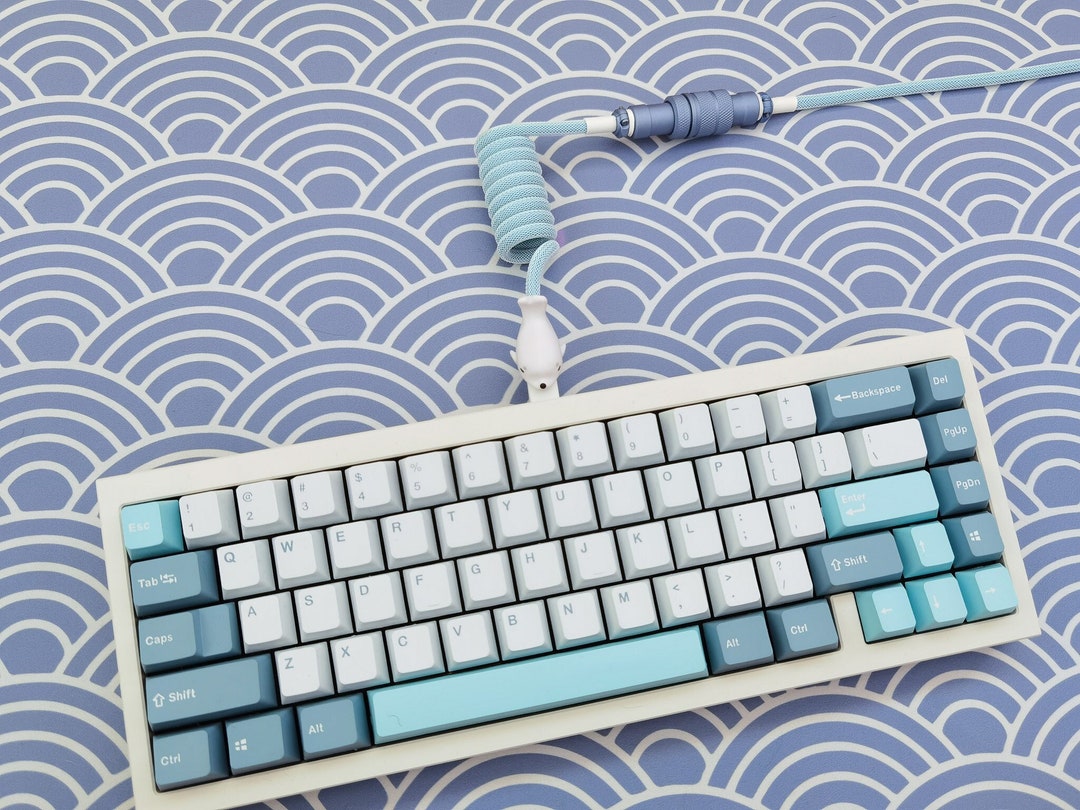 Coiled Mechanical Keyboard Cable “shorty” - Etsy