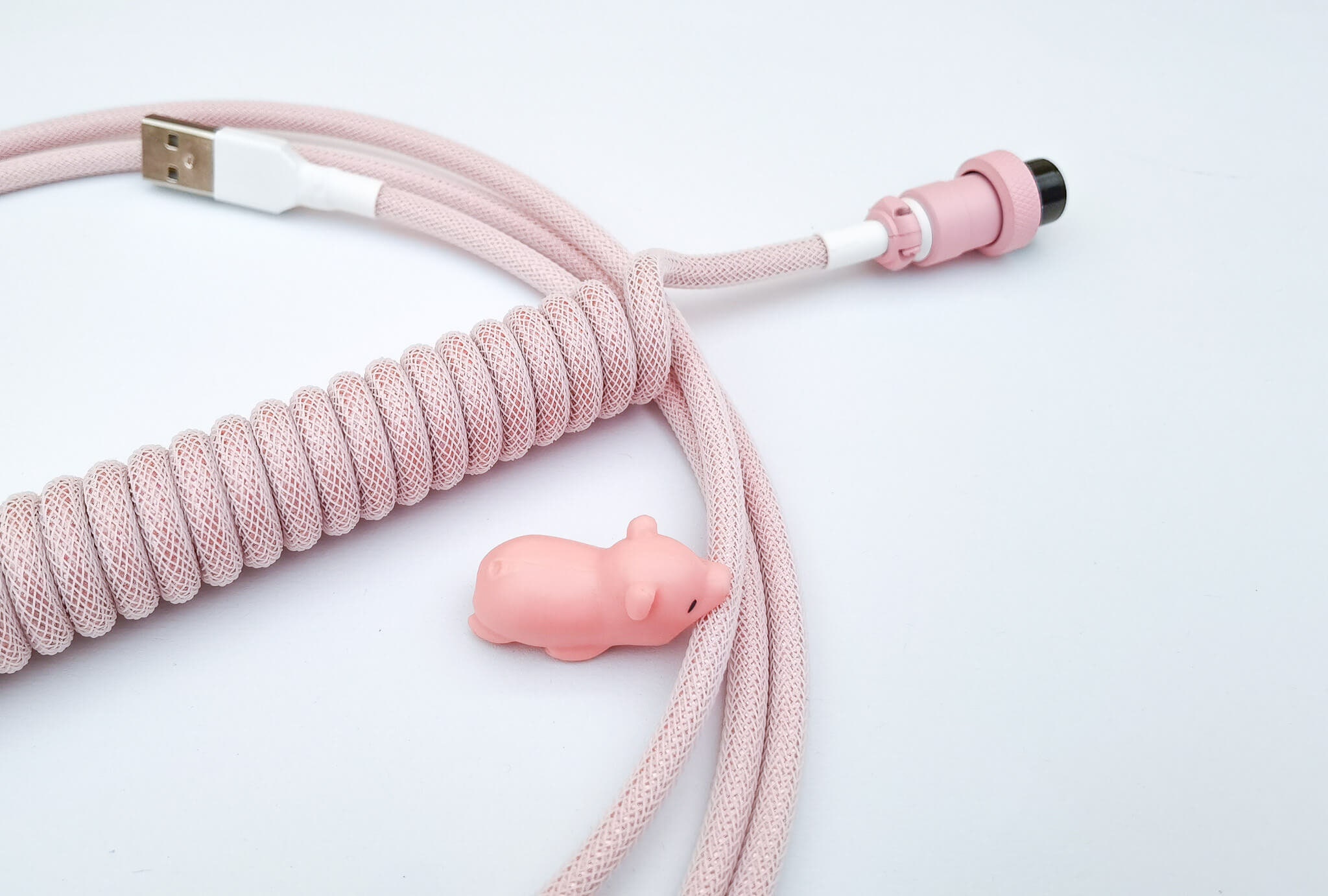 Coiled Mechanical Keyboard Cable pastel Pink - Etsy Canada