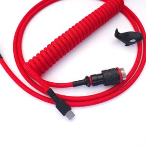 Coiled Keyboard Cable “red Alert” - Etsy