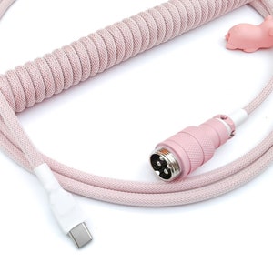 Coiled Keyboard Cable “pastel Pink” - Etsy