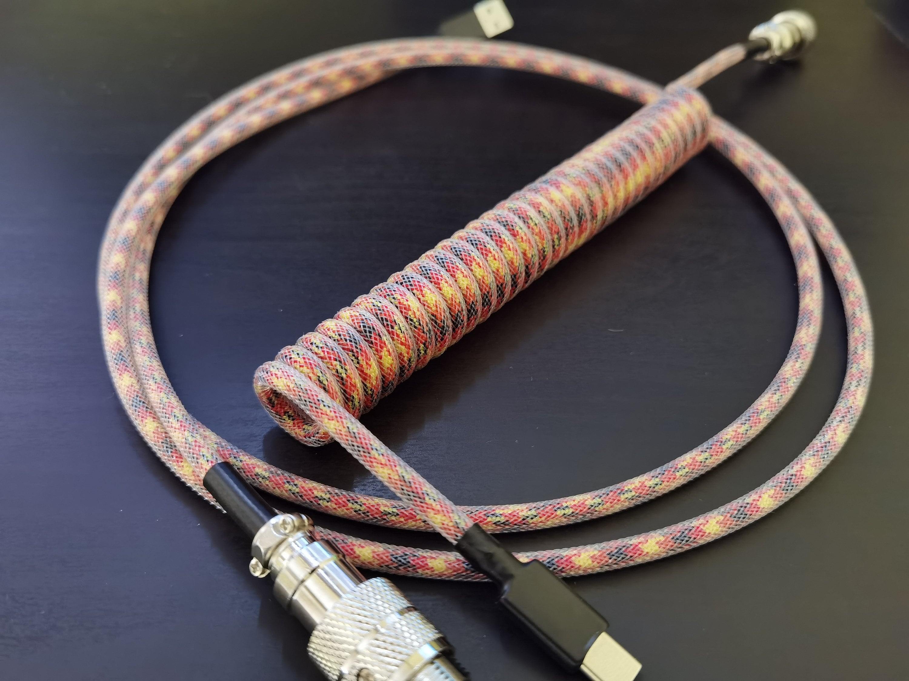 Coiled Mechanical Keyboard Cable dante | Etsy