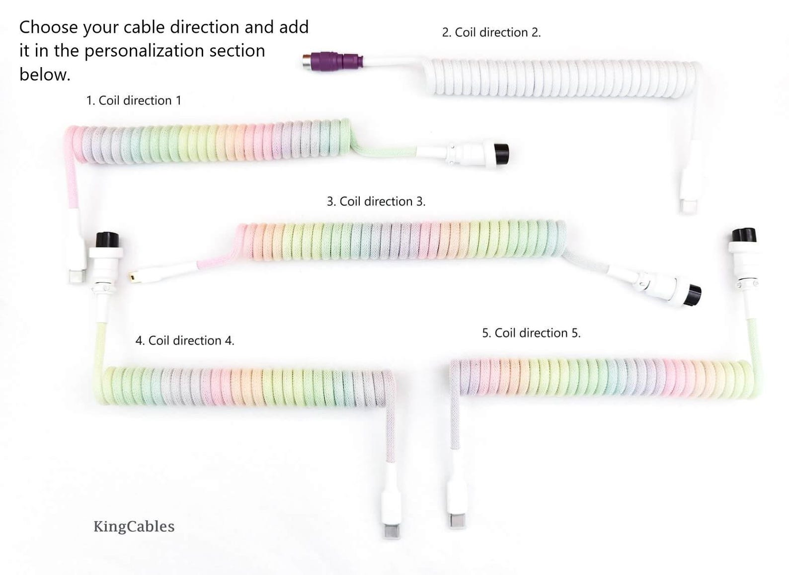 Coiled Keyboard LEMO Cable "botanical" - Etsy