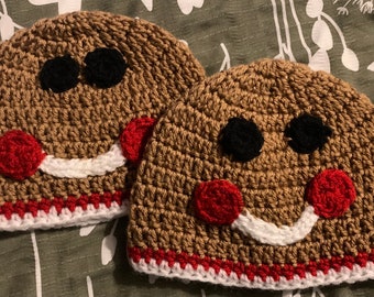 Gingerbread Crochet Hat - Handmade Hat - Beanie - Toddler Hat - Baby ...