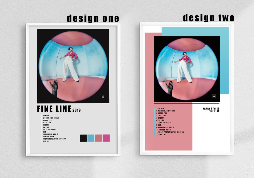 Harry Styles, Fine Line Album Tracklist Poster / Harry Styles Poster ...