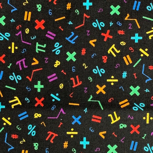 Math Fabric Math by Soobloo Mathematics Numbers Equations | Etsy