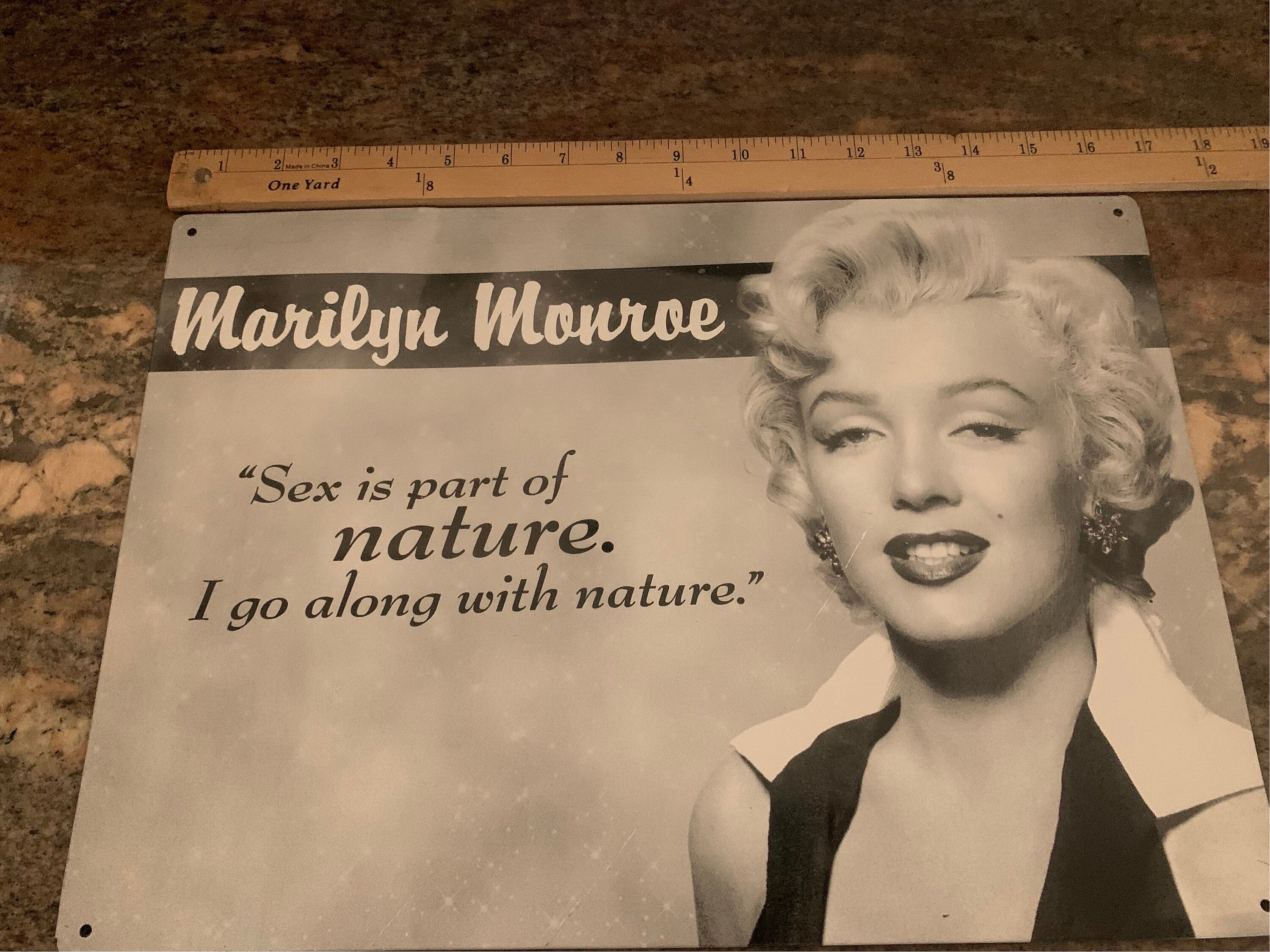 Marilyn Monroe Vintage Metal Sign Wall Hanging - Etsy