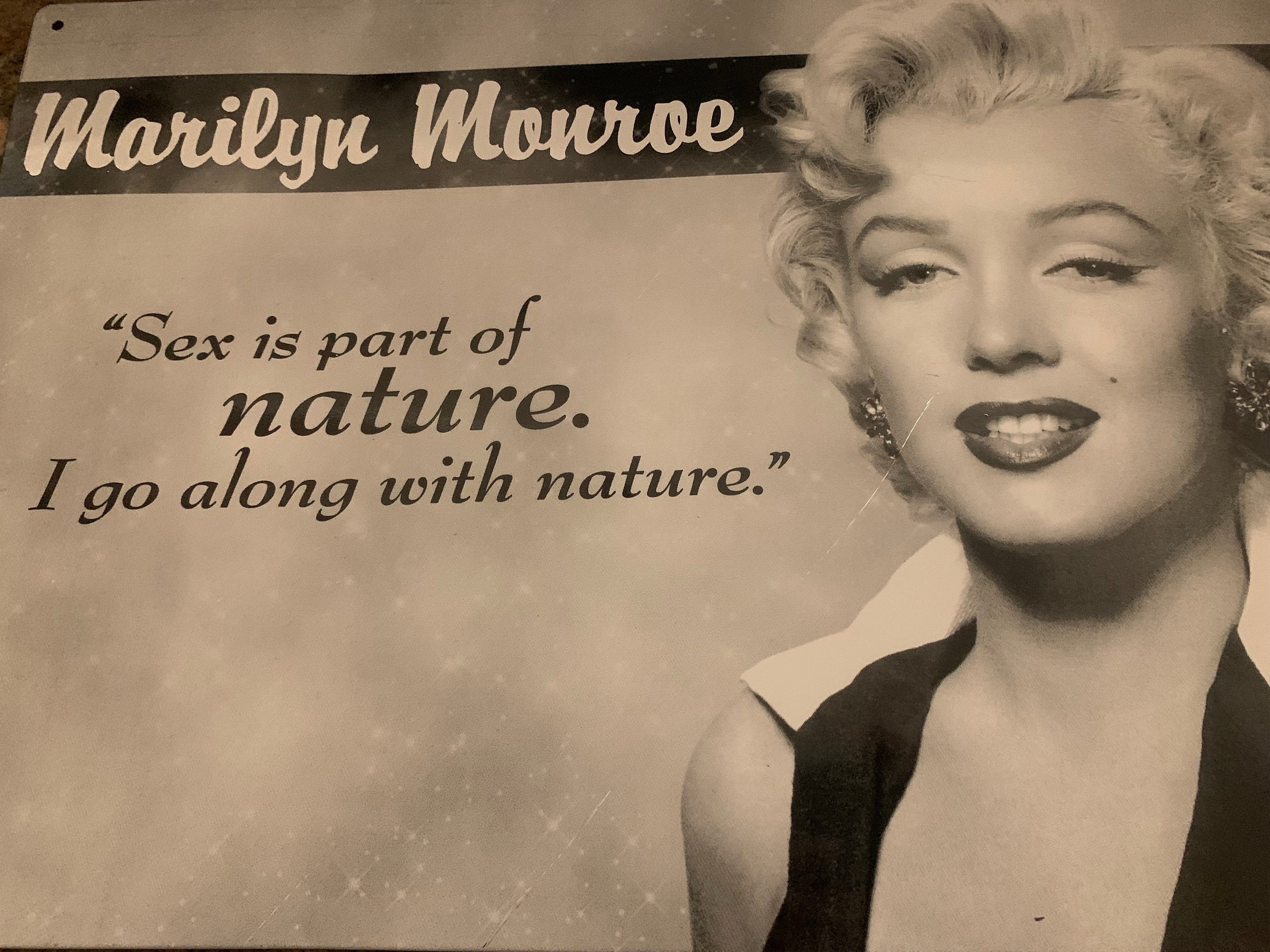 Marilyn Monroe Vintage Metal Sign Wall Hanging - Etsy