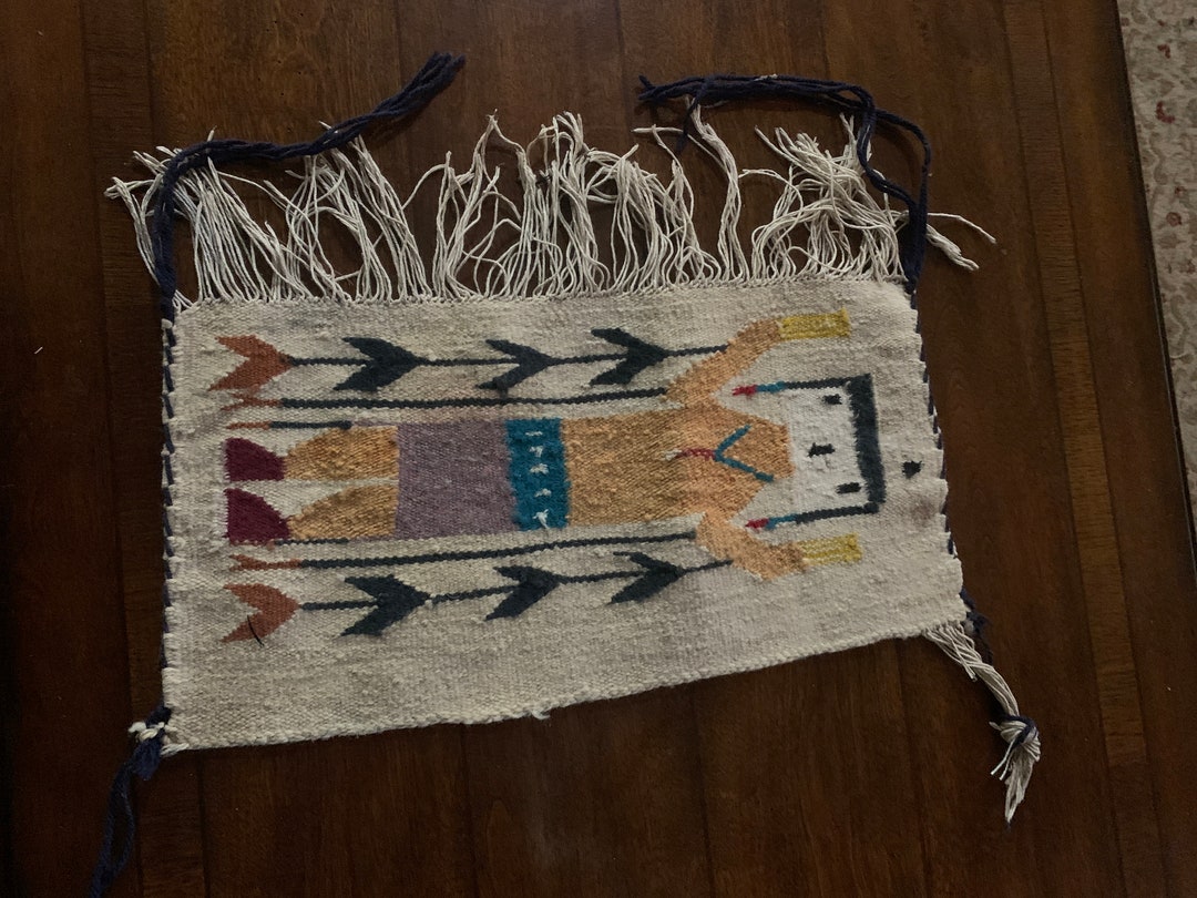 Navajo Corn Maiden Vintage Rug Wall Hanging - Etsy