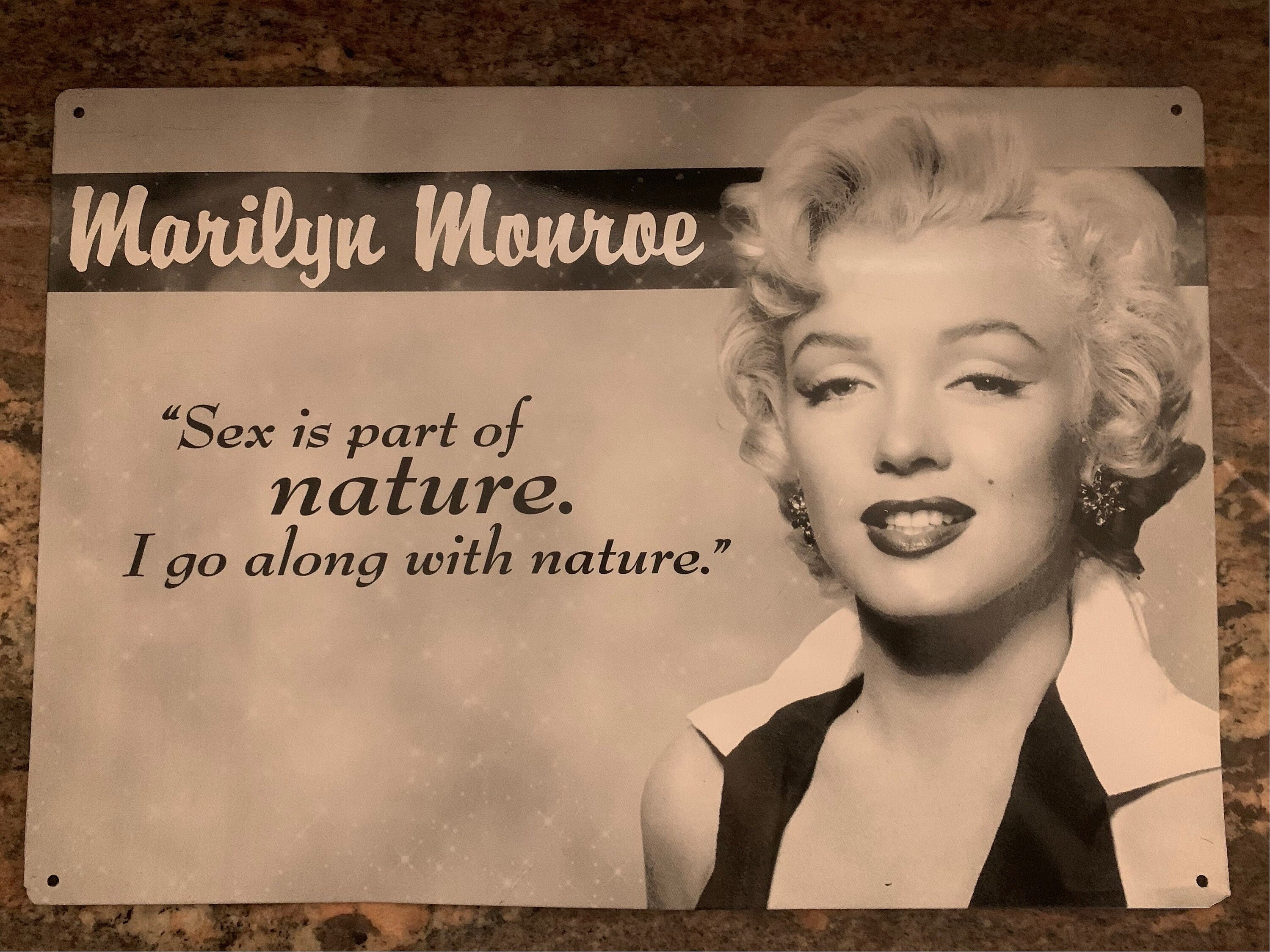 Marilyn Monroe Vintage Metal Sign Wall Hanging - Etsy