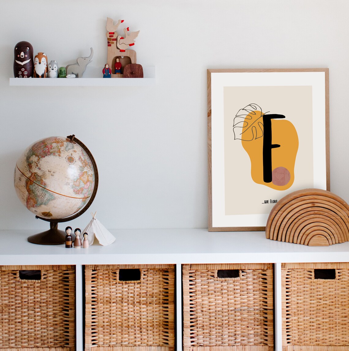 Letters Poster Children's Room Name Print Children's - Etsy