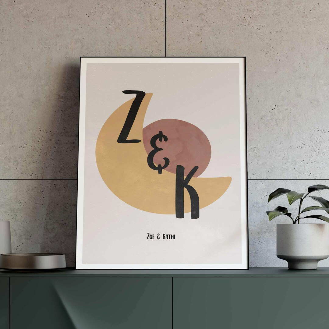 Siblings Poster Name Poster Moon Mural Love Poster - Etsy