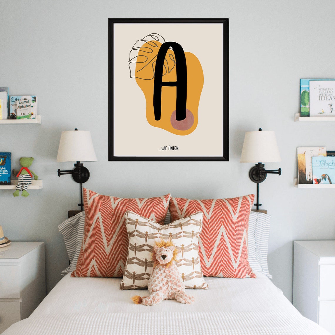 Letters Poster Children's Room Name Print Children's - Etsy