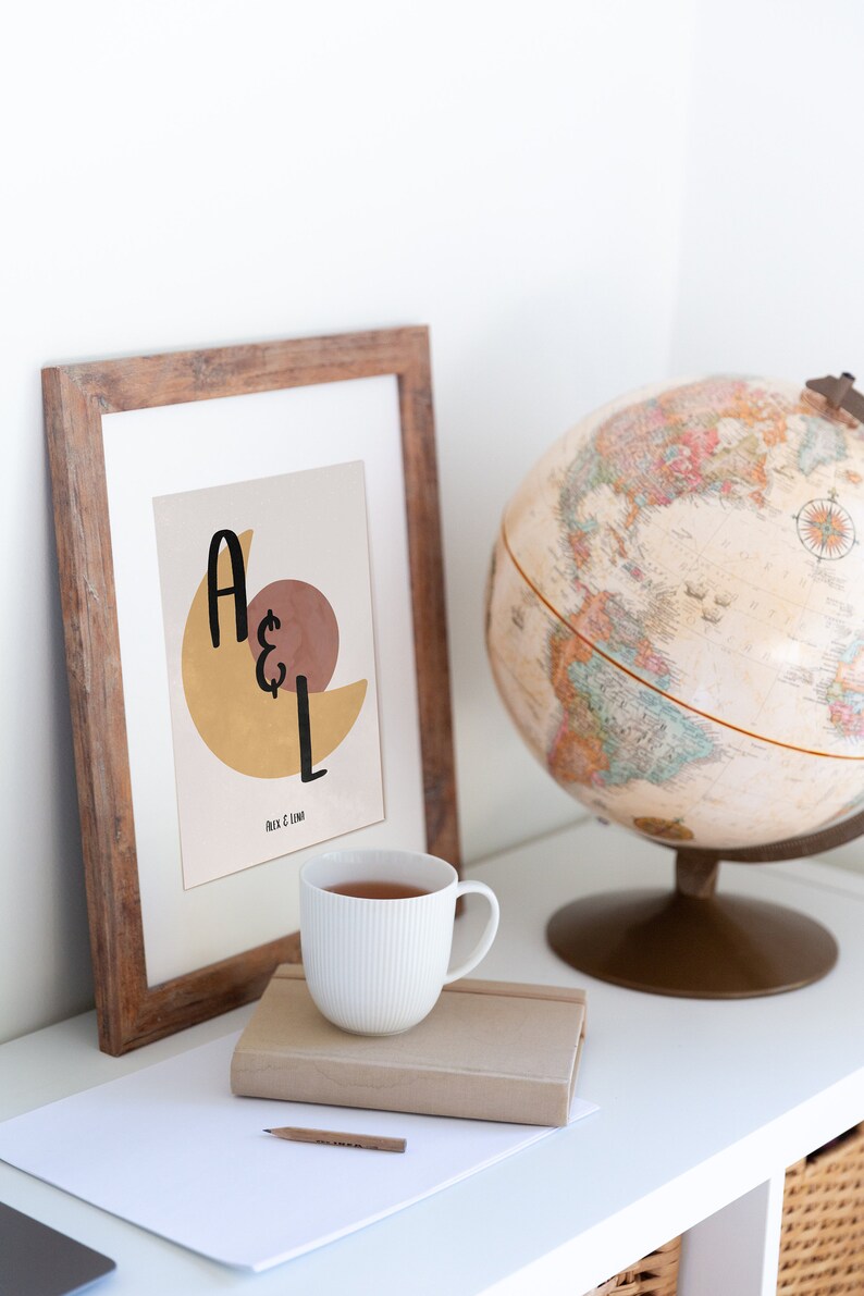 Siblings Poster Name Poster Moon Mural Love Poster - Etsy