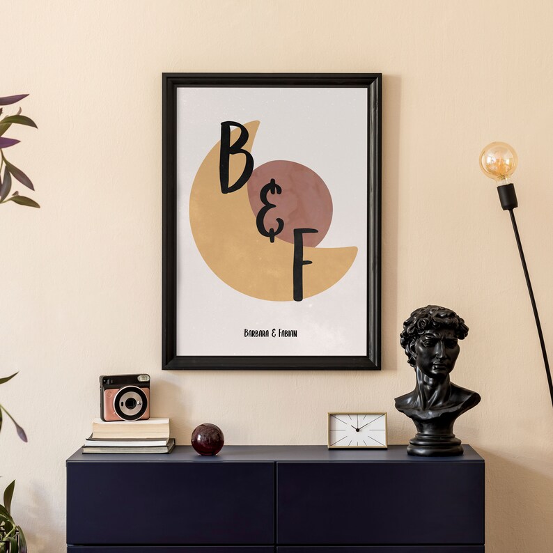 Siblings Poster Name Poster Moon Mural Love Poster - Etsy
