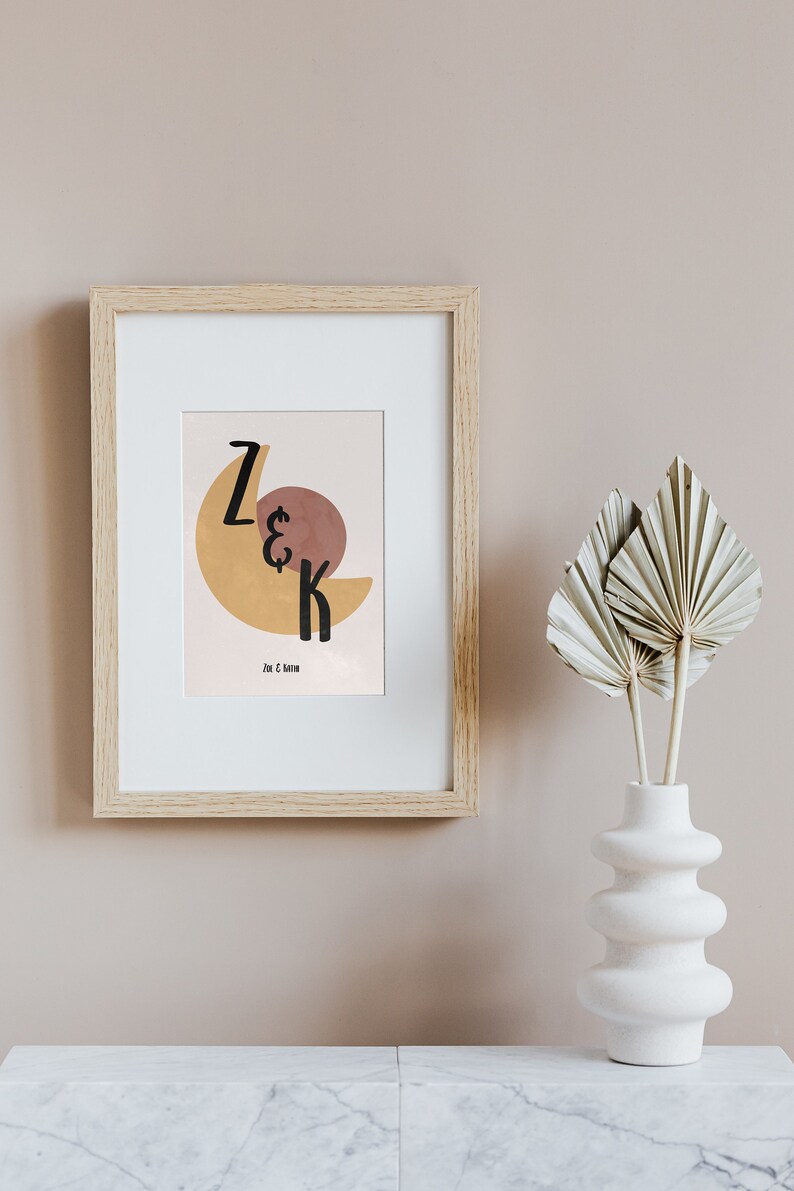 Siblings Poster Name Poster Moon Mural Love Poster - Etsy
