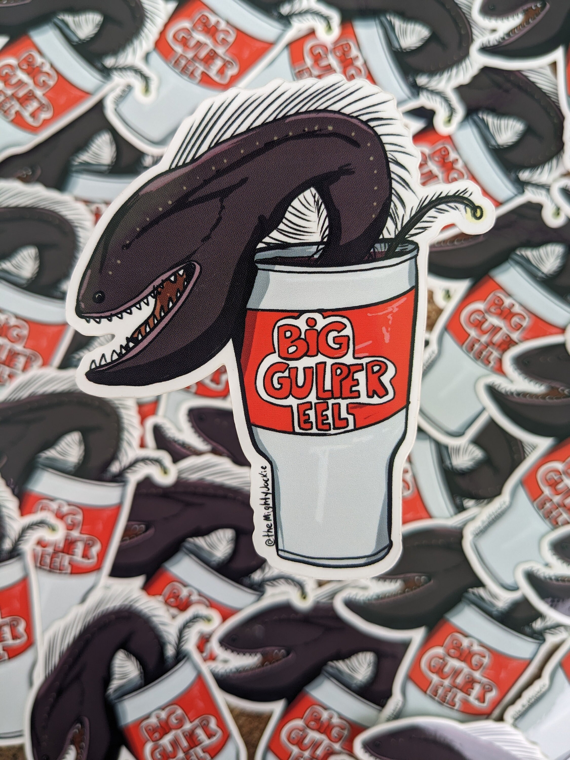 Big Gulper Eel Sticker - Etsy