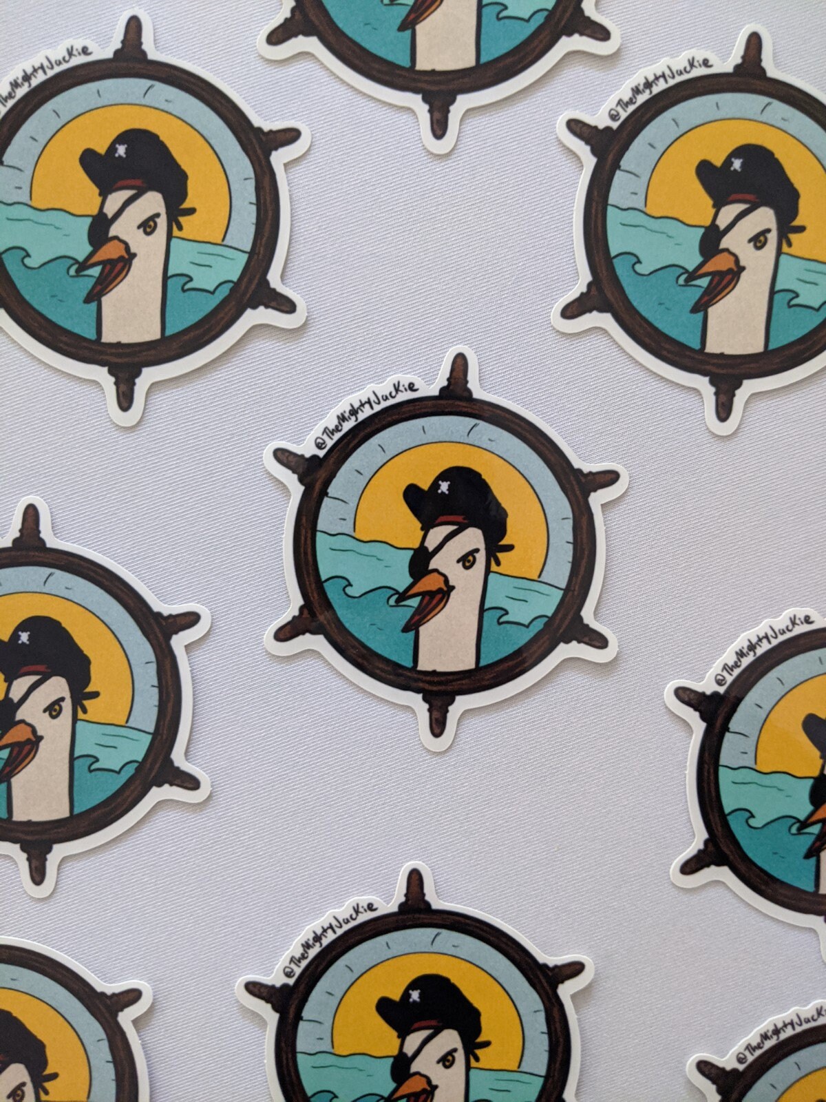 Pirate Seagull Sticker - Etsy
