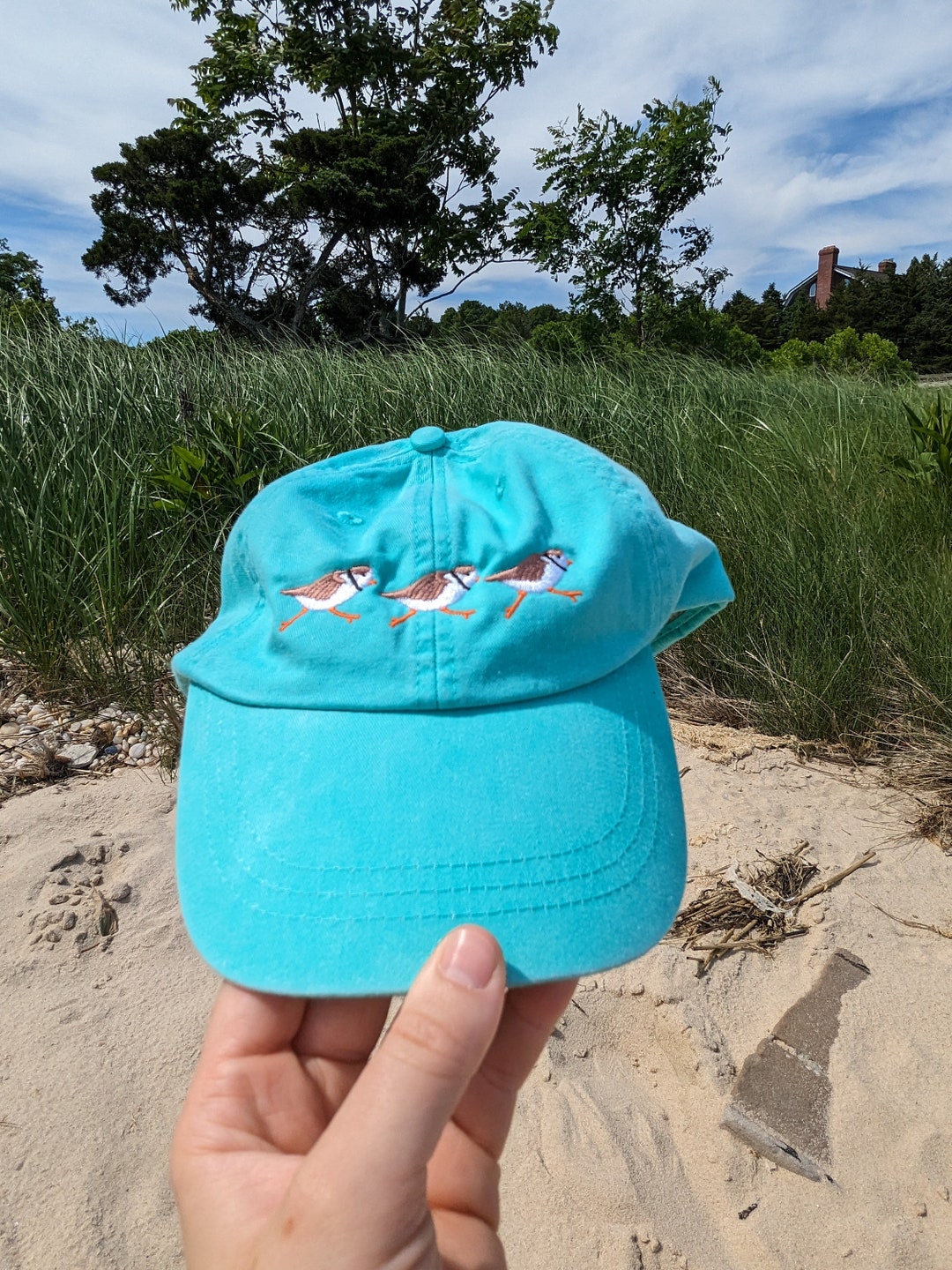 Piping Plovers Embroidered Hats - Etsy