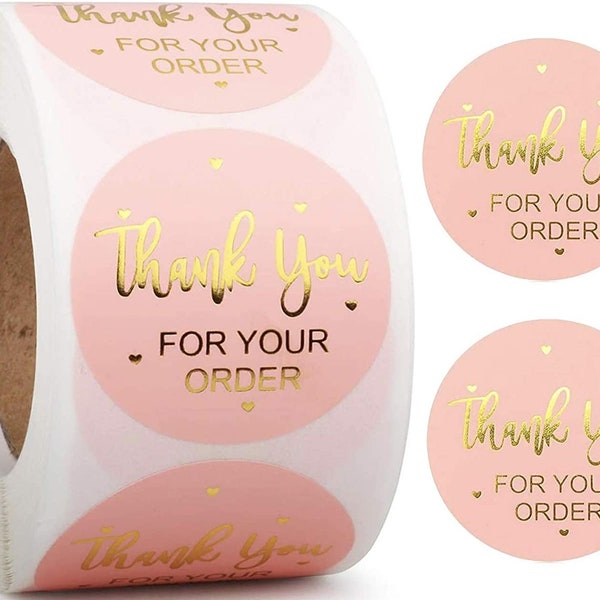 Thank You for Your Order Stickers - Etsy UK