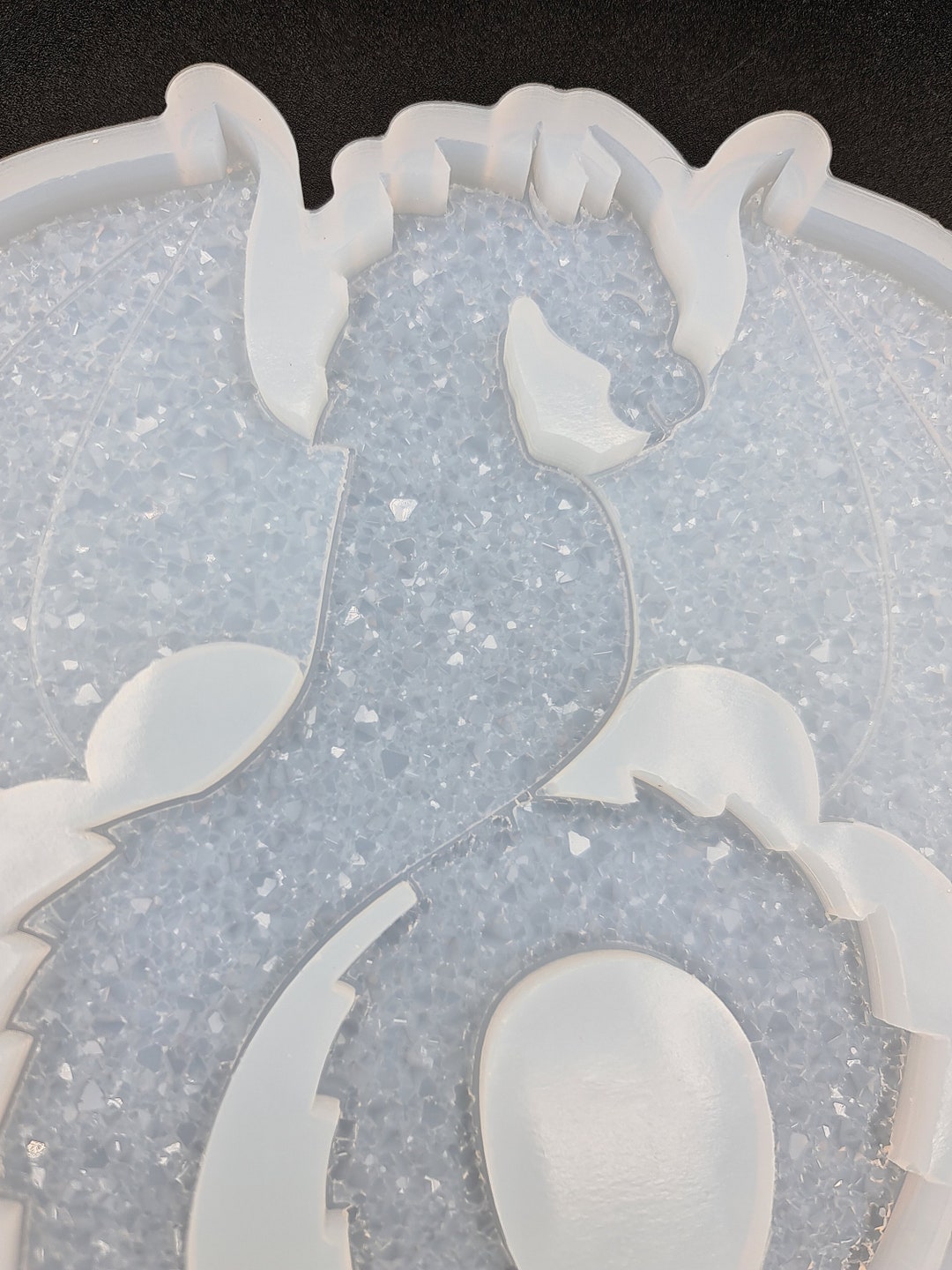 Druzy Dragon Mold, Resin Art Molds, Silicone Molds, Crystal Molds ...