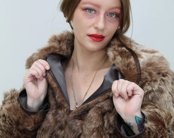 Tissavel Porcupine Faux Fur Cropped Jacket - Etsy