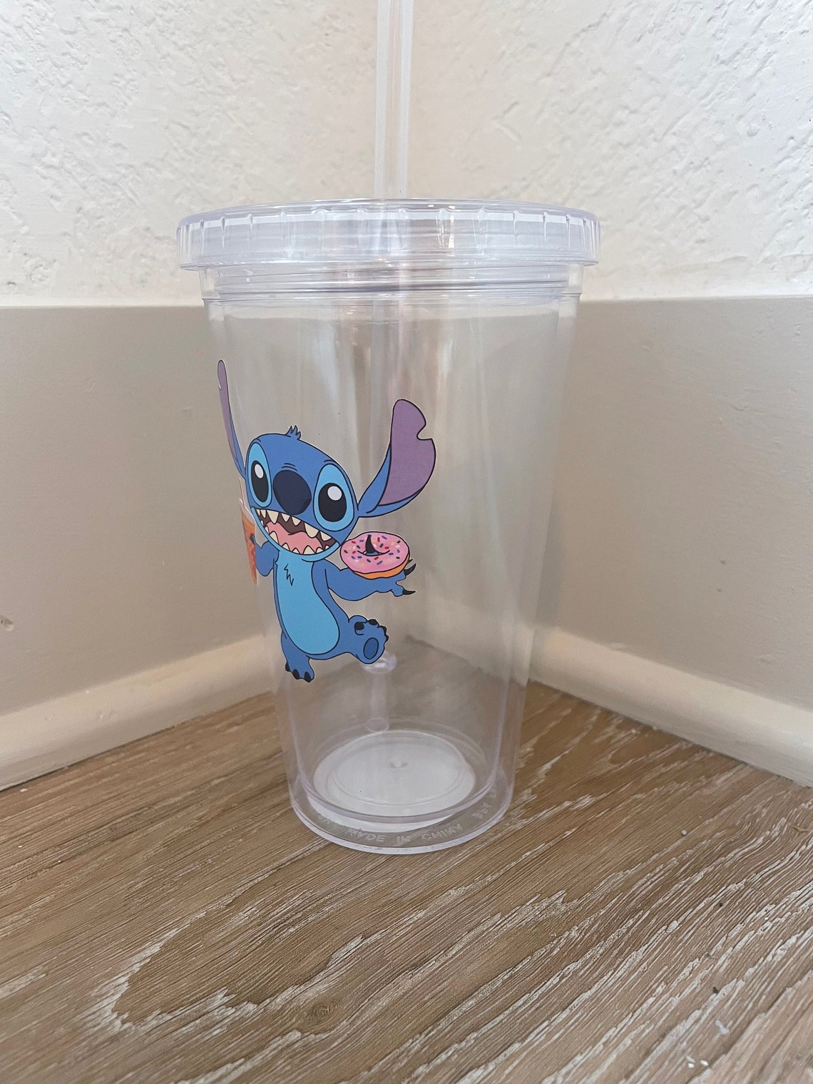 Dunkin Stitch Cup - Dunkin / Stitch Inspired - Etsy