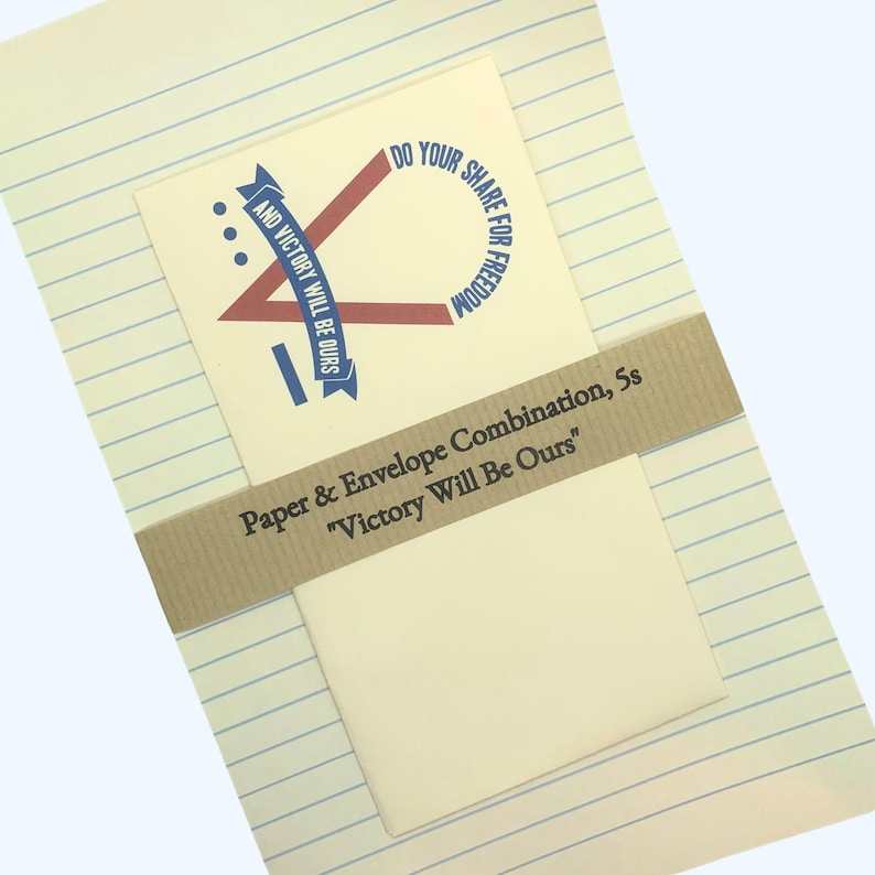 WW2 Era US Letter Writing Set "victory Will Be Ours", Replica ...