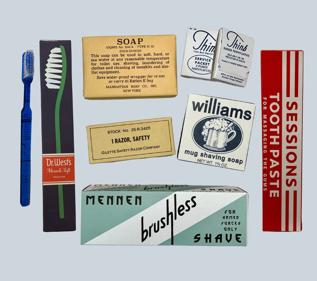 Toiletry Box Collection, Set of 8 for US GI Reenactment, WW2 Ephemera ...