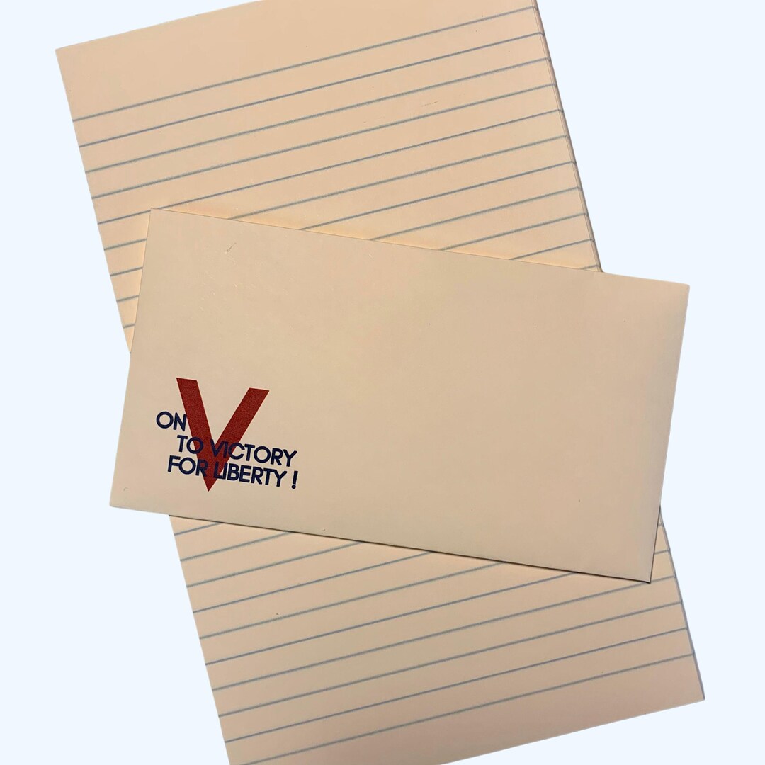 WW2 Era US Letter Writing Set "onto Victory for Liberty", Replica ...