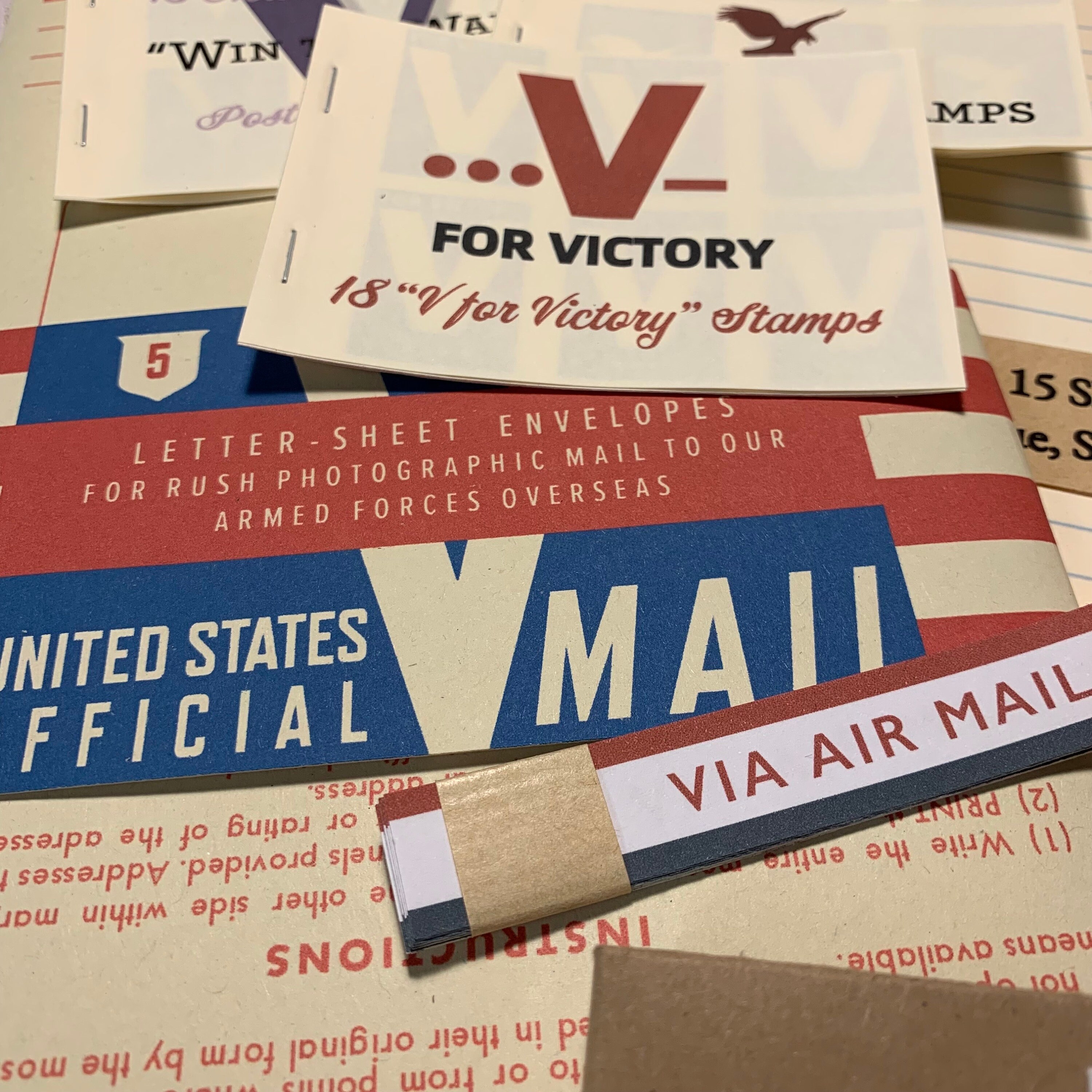 WW2 1940s Vintage Stationery Set, Letter Writing, Envelopes, Paper ...