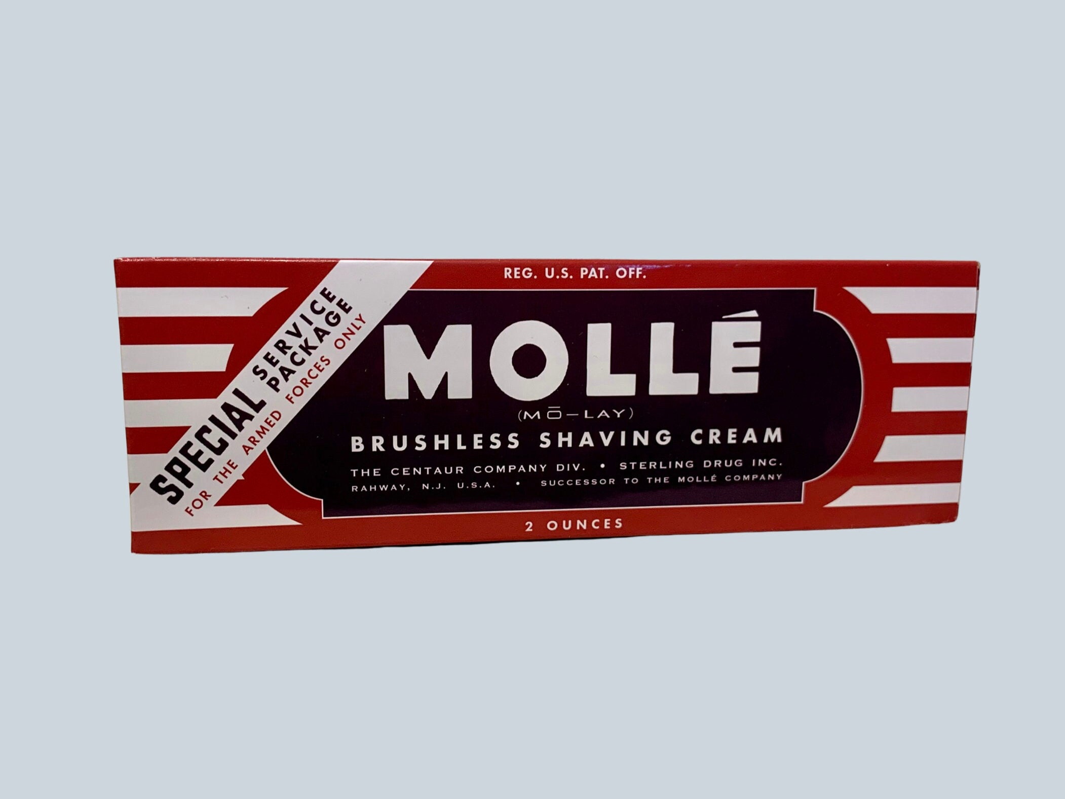 Shaving Foam Box for US GI Reenactment, WW2 Ephemera, WW2 Pocket Filler ...