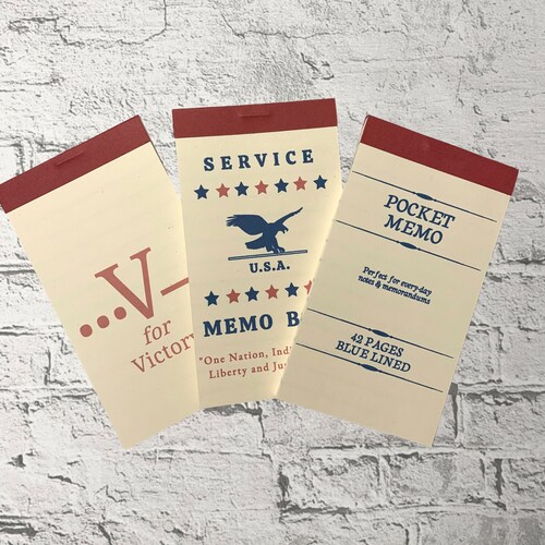 1940s Era Memo Book Notepad Reproduction Vintage Stationery - Etsy