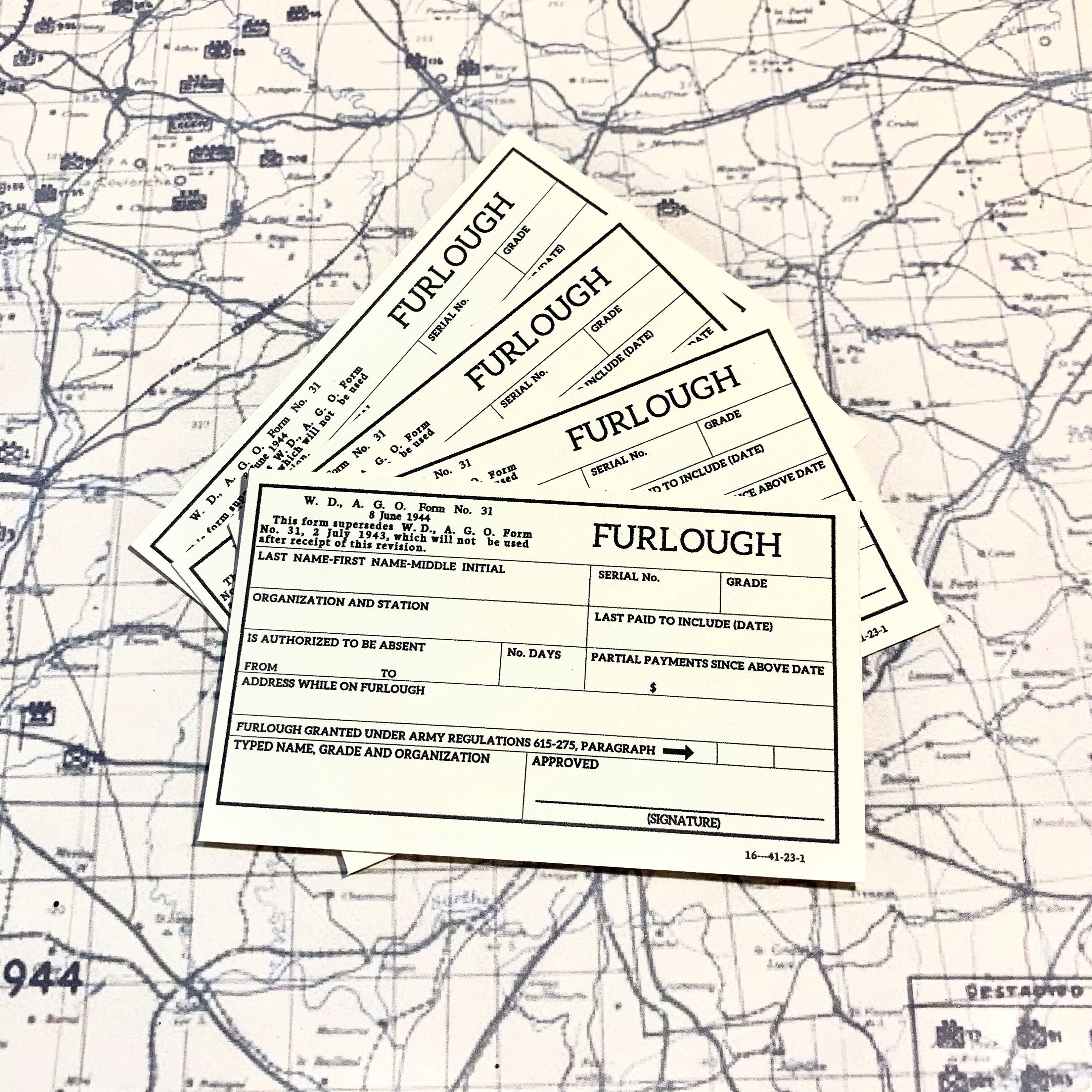 WW2 US Army Furlough Passes Vintage Paperwork WW2 Paperwork - Etsy