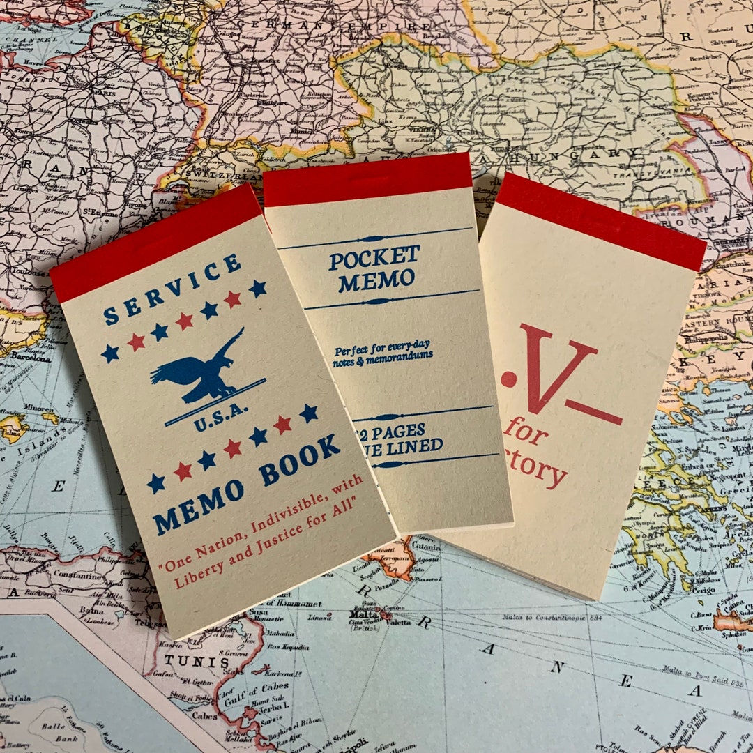 1940s Era Memo Book Notepad Reproduction Vintage Stationery - Etsy ...