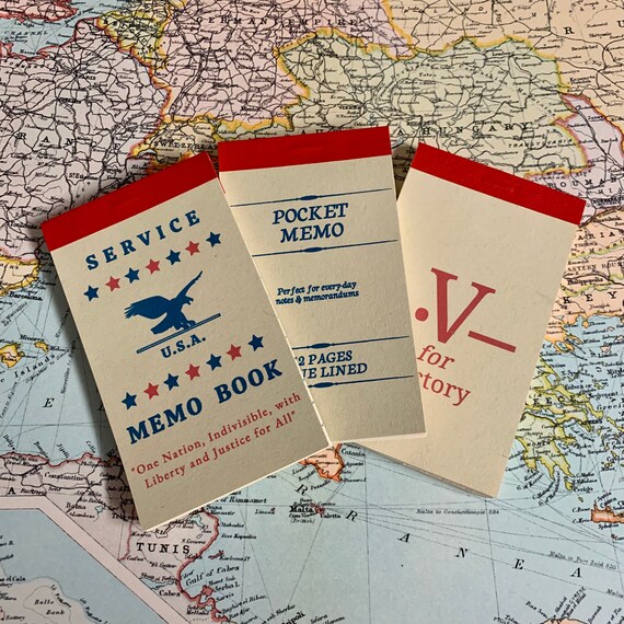 1940s Era Memo Book Notepad Reproduction Vintage Stationery - Etsy UK