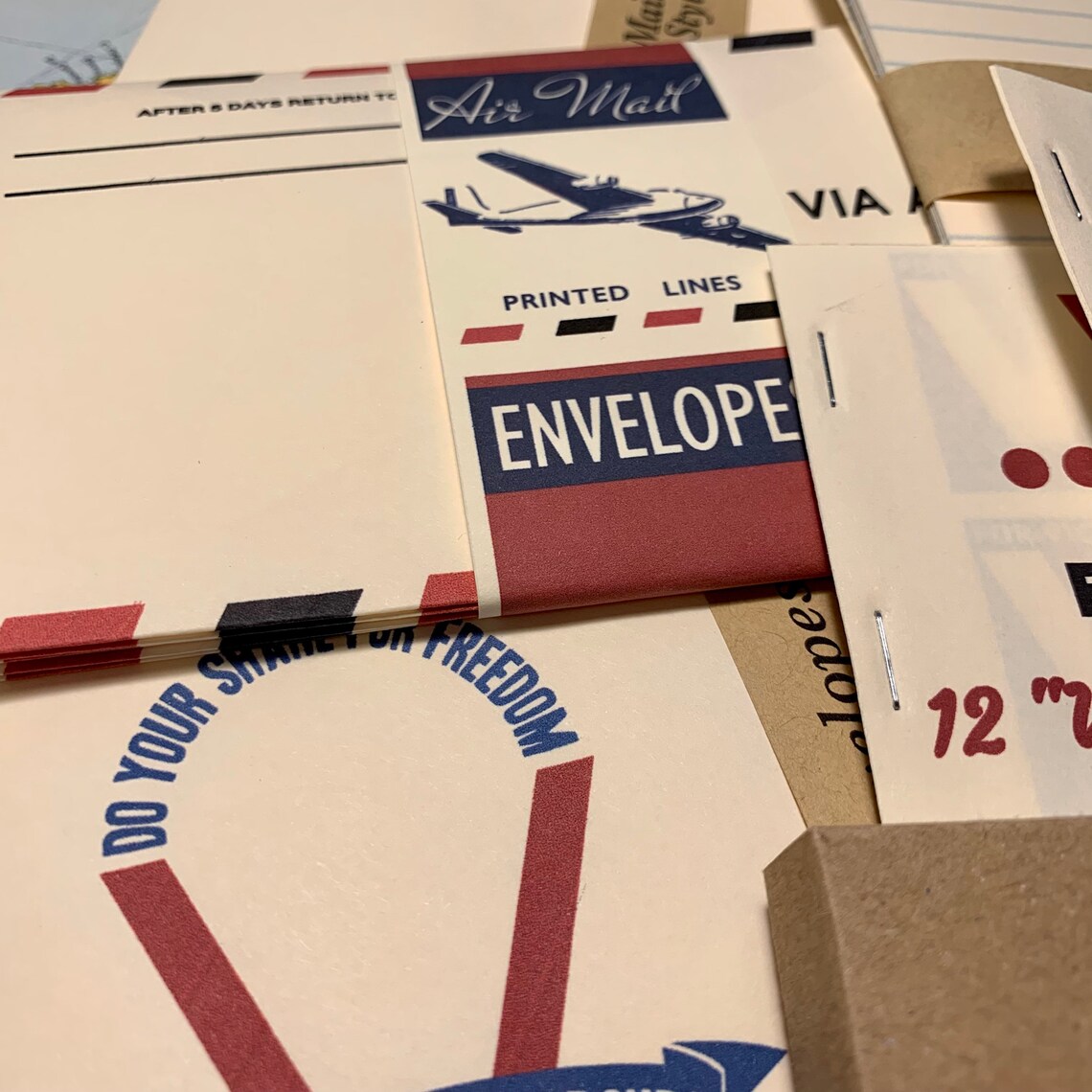 WW2 1940s Vintage Stationery Set Letter Writing Envelopes - Etsy