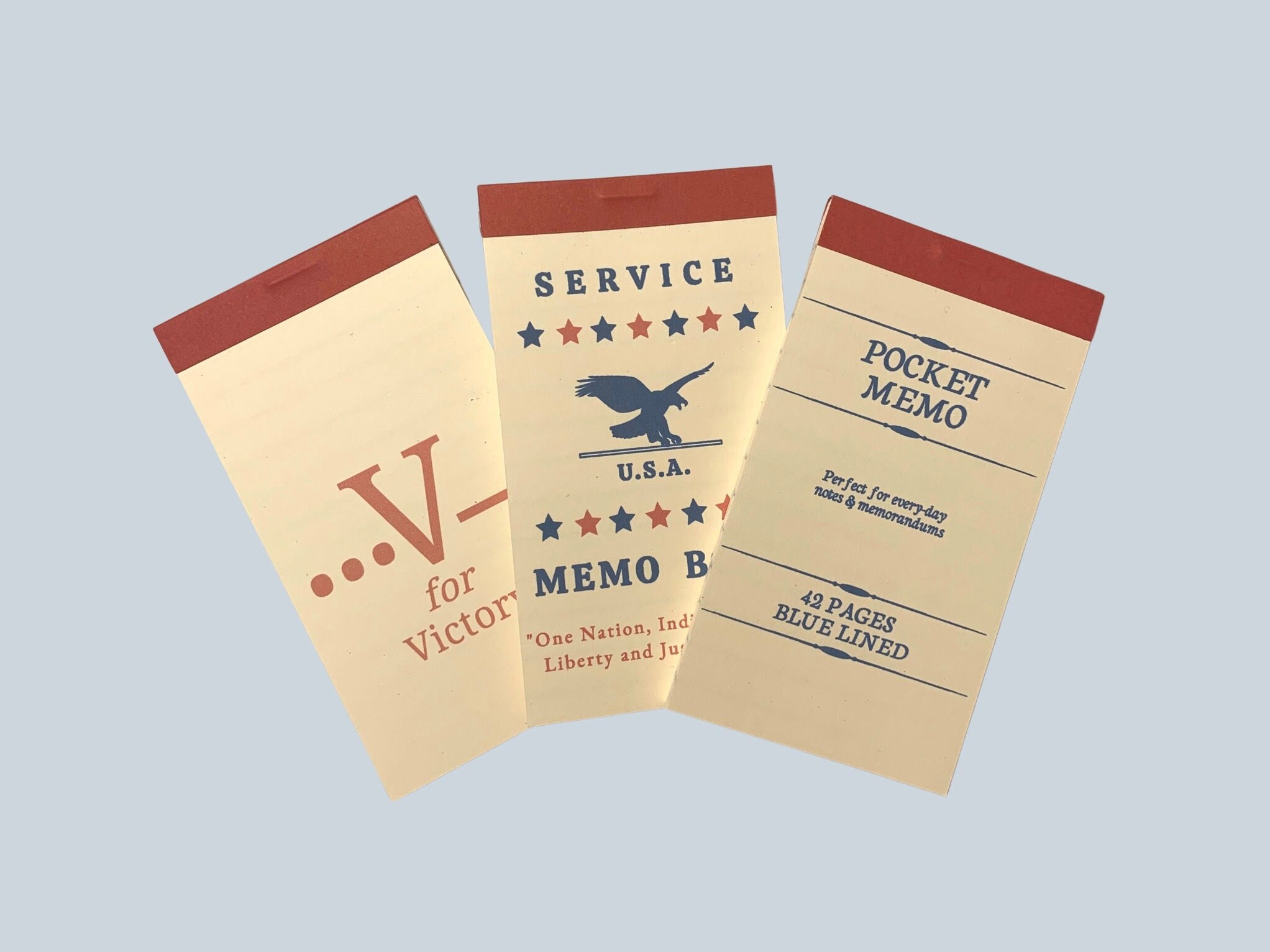 1940s Era Memo Book Notepad Reproduction, Vintage Stationery, History ...