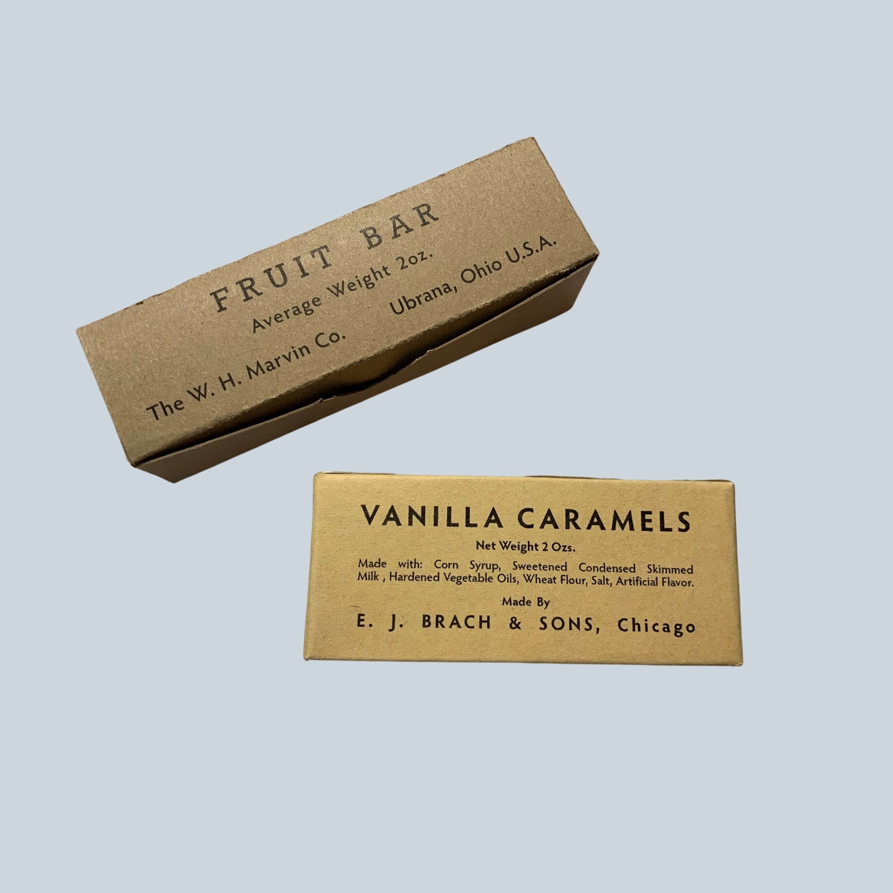 K Ration Accessory Boxes Empty Film Prop Candy Vintage Confectionary ...