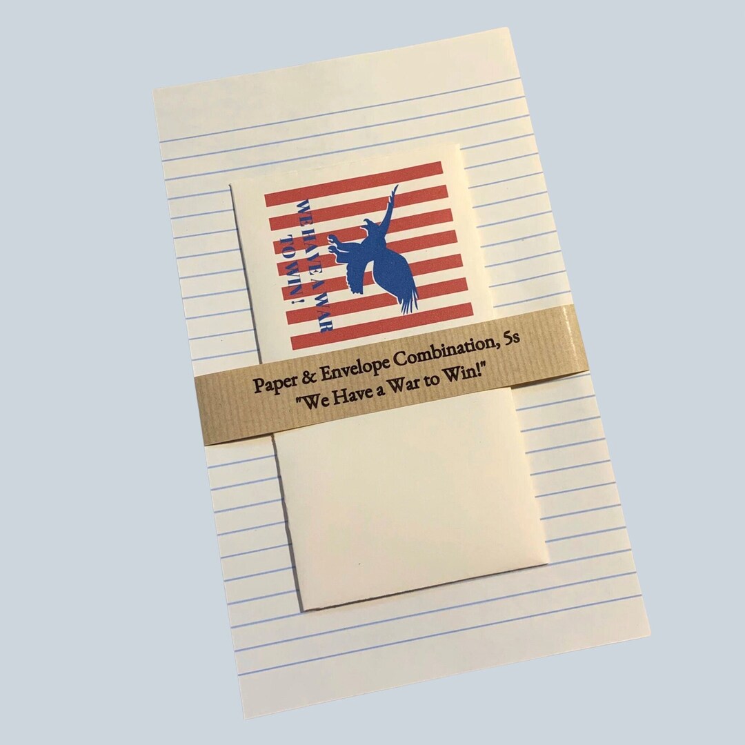 WW2 US Letter Writing Set "we Have a War to Win" | Vintage Envelope ...