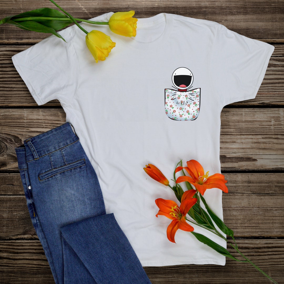 Cute Pocket T-shirt Dudel in My Pocket Happy Boi - Etsy