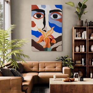 Contemporary Original Extra Large Acrylic on Canvas Painting, Language ...