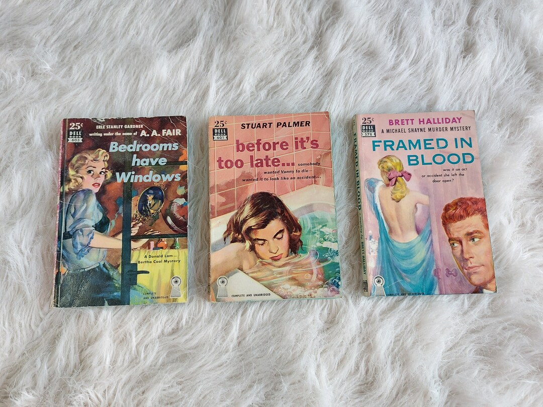 Vintage 50s Dell Book Mystery Crime Thriller Lot of 3 - Etsy