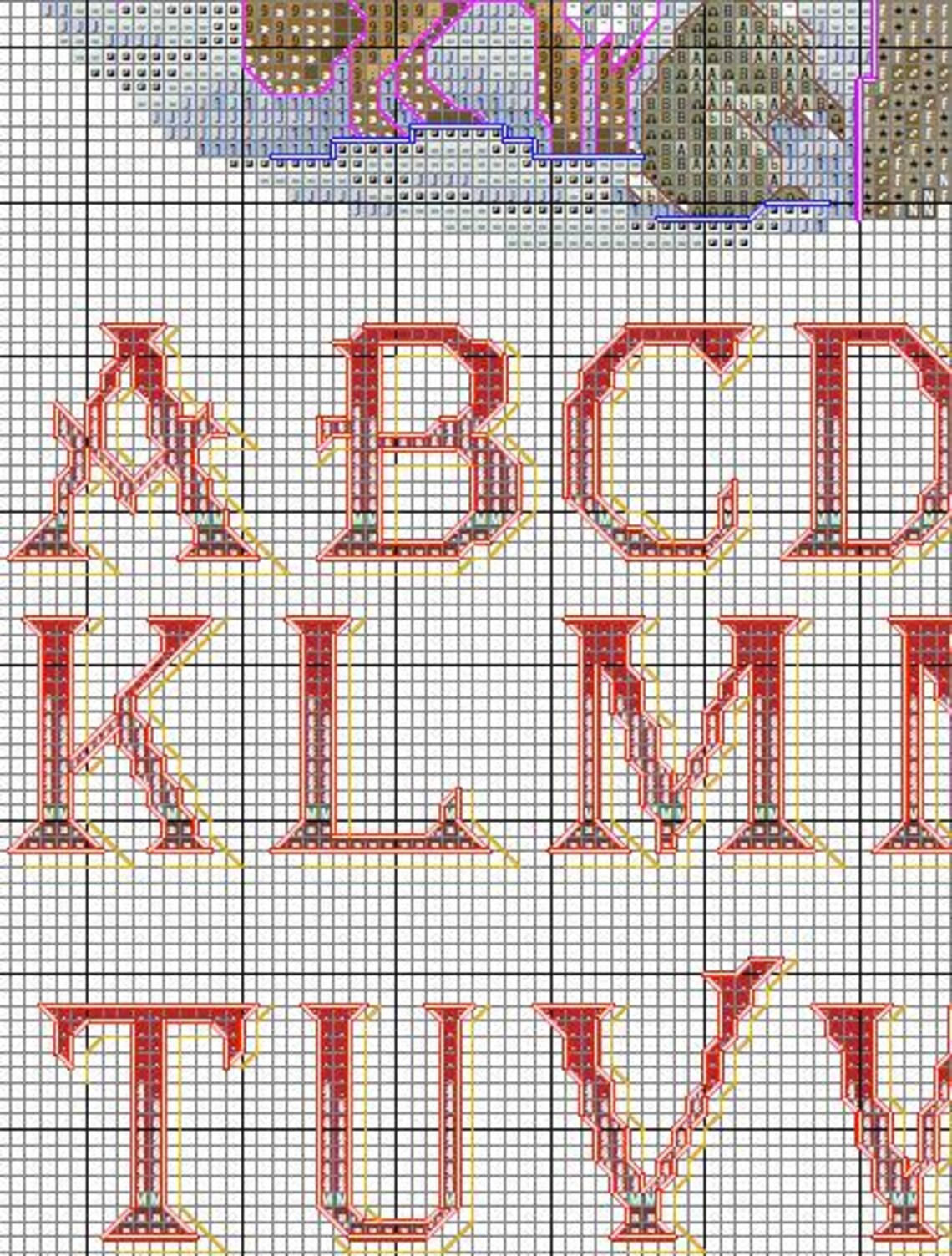 Santa Stocking Designed Counted Cross-stitch Pattern PDF Hand Stitch ...