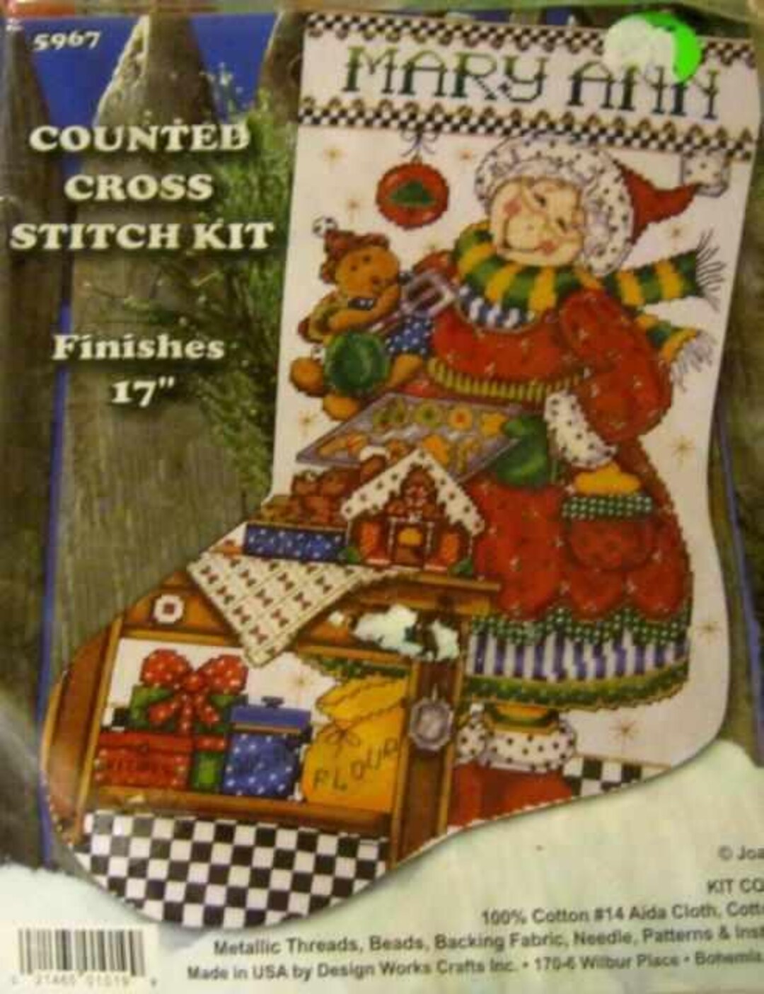 Design Works Crafts Mrs. Claus Stocking Designed by Joan Elliot Counted ...