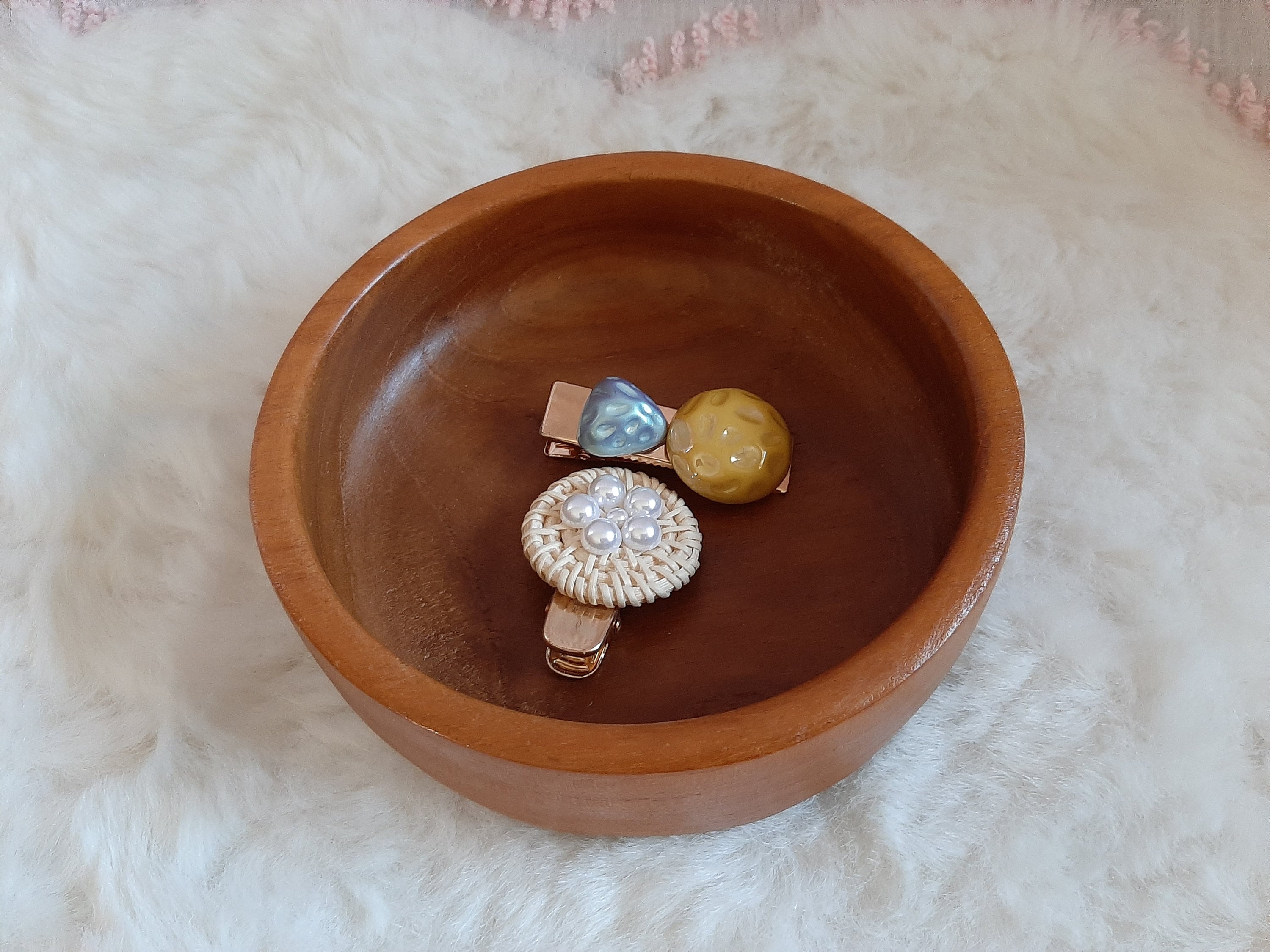 Bowls Vintage Teak Wood Circle Shape Carved Key Jewellery Holder Bowl 5 ...